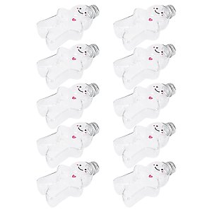 SAFIGLE Gingerbread Bottle 10pcs Christmas Drink Bottle Mini The Pet Decorations Gingerbread Water Bottle