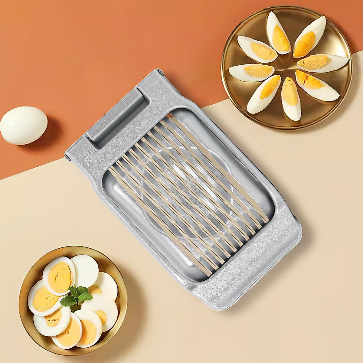 Egg Slicer,Egg Slicer for Hard Boiled Eggs Heavy Duty Strawberry Cutter - Egg Slicer for Hard Boiled Eggs Tomato Slicer Tool Mushroom Slicer Fruit Slicer Cutter