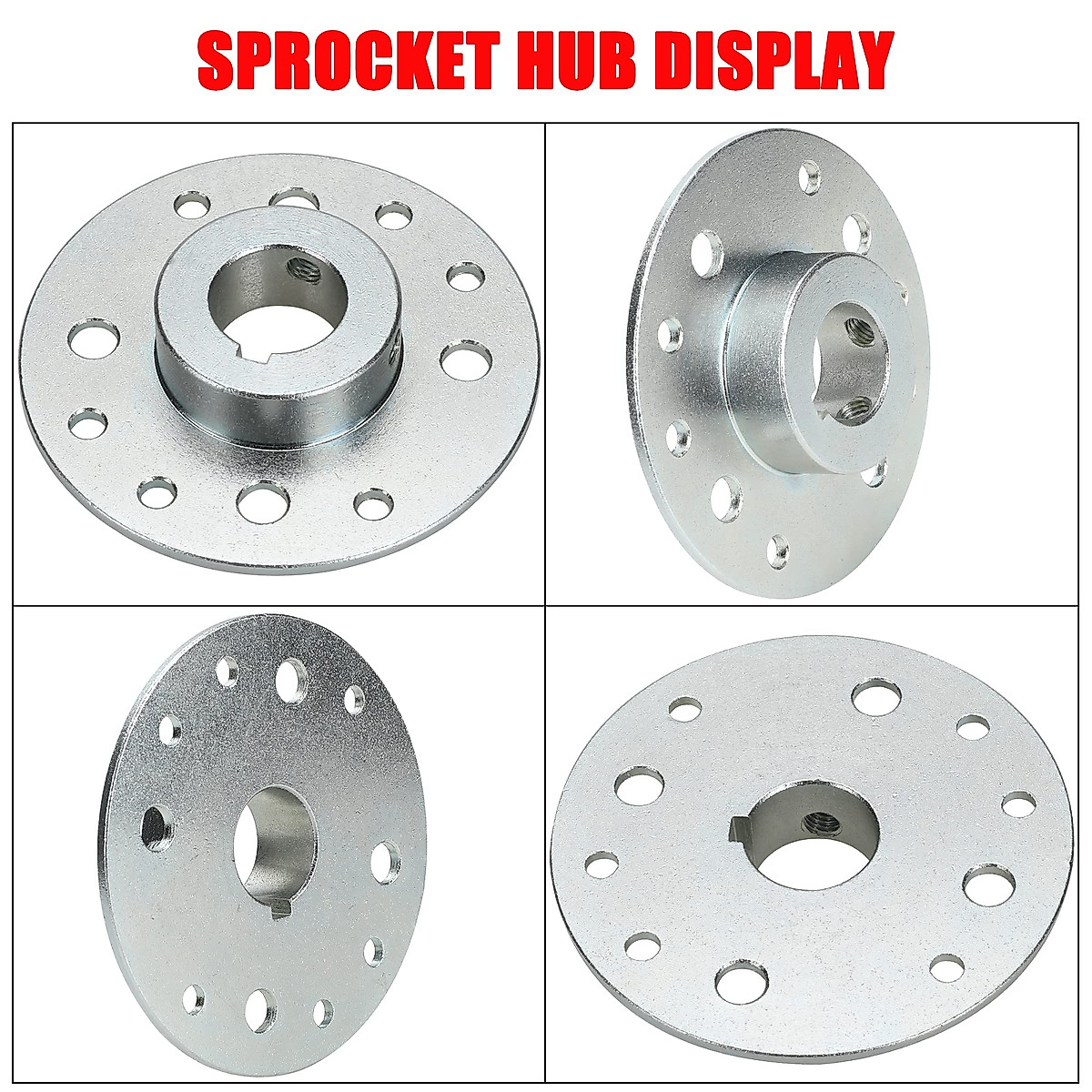 GREHUA 4" Go Kart Rear Drum Brake Band & Steel Sprocket Hub w/Cable Pin Kit 1" Bore 1/4" Keyway for Manco 1492 Azusa 2562 Predator 212cc 196cc 6.5hp Dune Buggies Drift Trike Heavy Duty Cart Parts