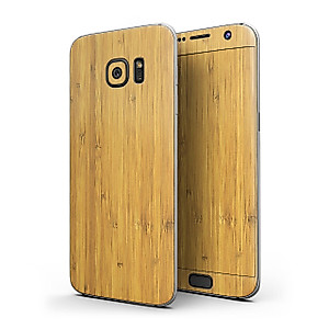 Design Skinz Design Skinz Real Light Bamboo Wood Full-Body Wrap Decal Skin-Kit for The Galaxy S9 Plus