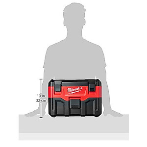 Milwaukee 0880-20 18-Volt Cordless Wet/Dry Vacuum, Red