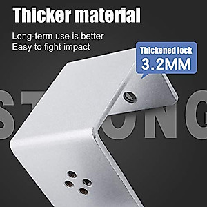 Hidyliu Desk Partition Clamp 2 Pack Partition Desk Mount Office Partition Clip, Office Partition Privacy Screen for Students Call Centers Offices Libraries Classrooms(silver)