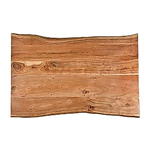 Carolina Classic SETI Live Edge Dining Table in Natural and Black