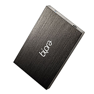 BIPRA (2 Pack) 2.5 Inch USB 2.0 Hard Drive Disk External Enclosure Case for 9.5mm & 7mm 2.5" SATA HDD and SSD (Black and RED)