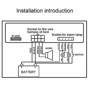 ePathChina DC12V 400W 8 Sound Loud Car Warning Alarm Police Siren Horn Speaker with MIC System and Remote Control