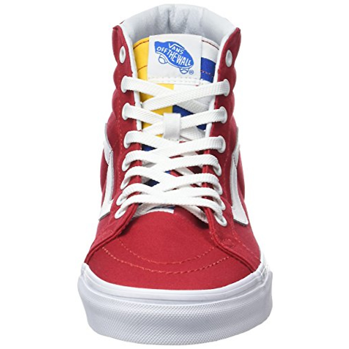 Vans Unisex SK8-Hi Reissue (1966) Mens Skateboarding-Shoes VN-A2XSBMXE, Red/Blue, US Men 4
