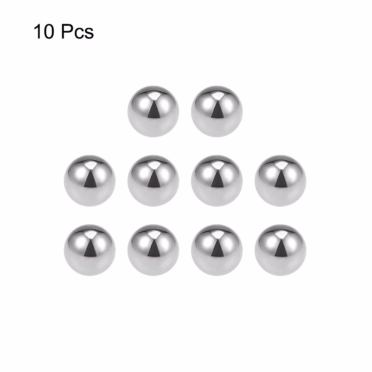 uxcell Precision Balls 9/16" Solid Chrome Steel G10 for Ball Bearing Keychain Wheel 10pcs