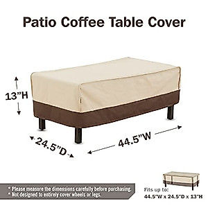 loriano Patio Furniture Cover Set, 4 Piece Outdoor Furniture Cover Waterproof, 600D Heavy Duty Lawn Patio Set Covers