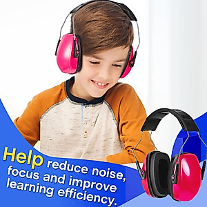 Amylove 6 Pcs Kids Noise Cancelling Headphones Ear Protection Earmuffs Noise Reduction Ear Muffs 30db Adjustable for Toddlers(Classic)