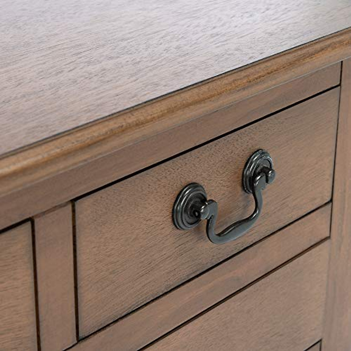 SAFAVIEH Home Collection Athena Brown 3-Drawer Console Table