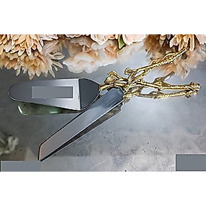 Leaf Design 2 Tone Cake Set