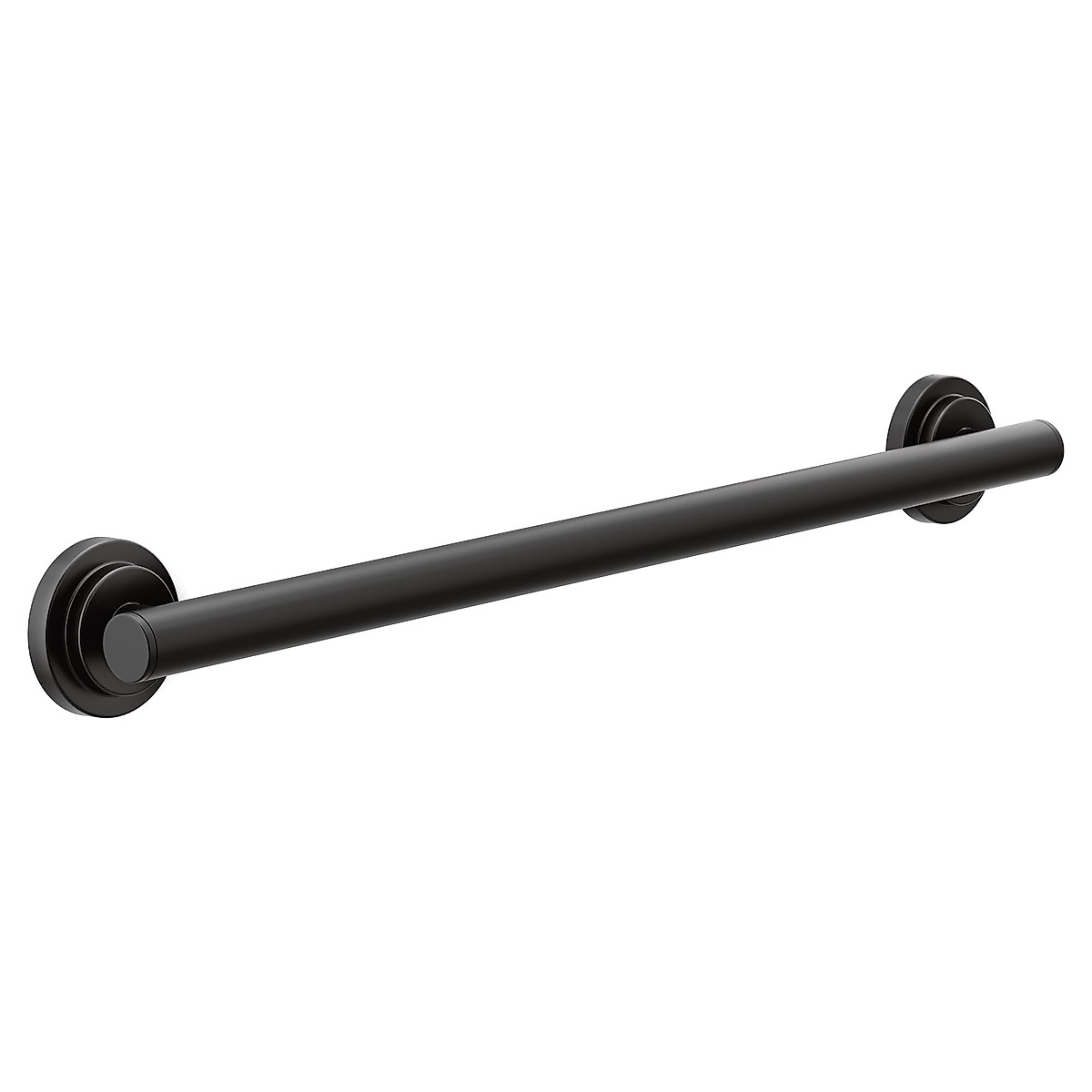 Moen YG0724BL Iso 24-Inch Designer Grab Bar, Matte Black
