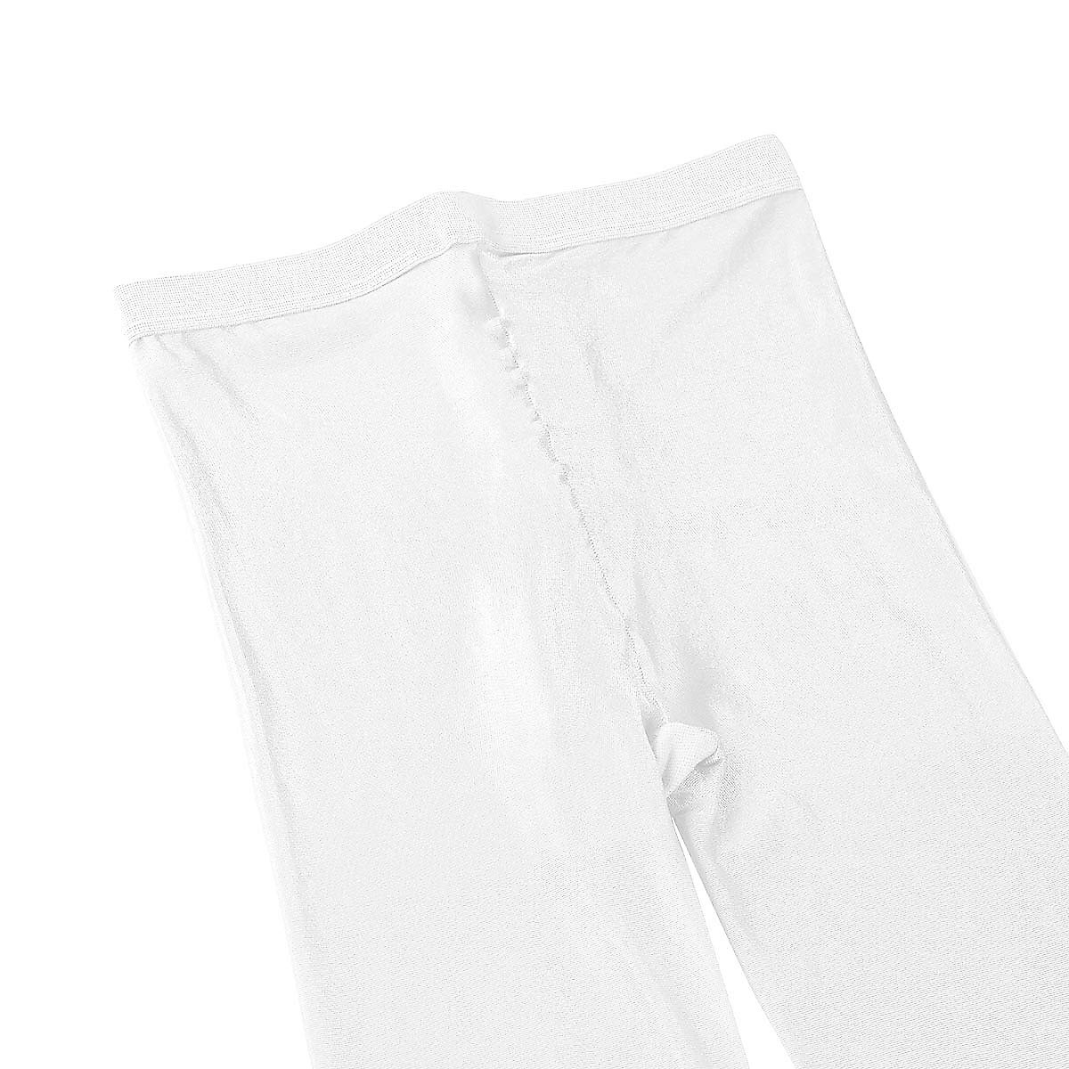 easyforever Women's Sheer Tights Stockings Shiny Stockings Pantyhose Silk Pantyhose Silk Stockings White One Size