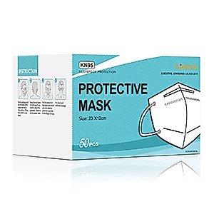 Kingfa KN95 Face Mask 50 Pcs Disposable Respirator 5-Ply Layer | GB2626-2019 Compliant