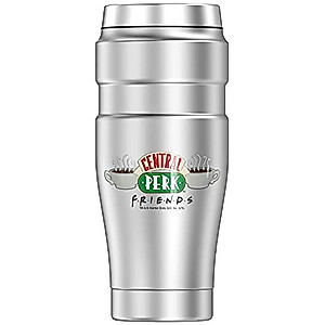 THERMOS Friends Central Perk Coffee Logo STAINLESS KING Stainless Steel Travel Tumbler, Vacuum insulated & Double Wall, 16oz