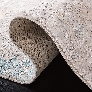 SAFAVIEH Dream Collection 2'6" x 4' Grey/Multi DRM415G Vintage Oriental Distressed Premium Viscose Accent Rug