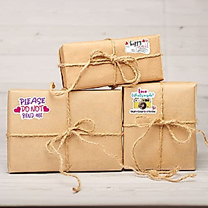 Please Do Not Bend Me Stickers,Thank You Stickers,Handmade Stickers,Small Shop Stickers,Envelopes Stickers for Small Business, Online Retailers,Handmade Goods,500 Labels Per Roll