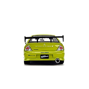 Jada Toys Fast & Furious 1:24 Brian's Mitsubishi Lancer Evolution VII Die-cast Car, Toys for Kids and Adults, Lime Green (99788)