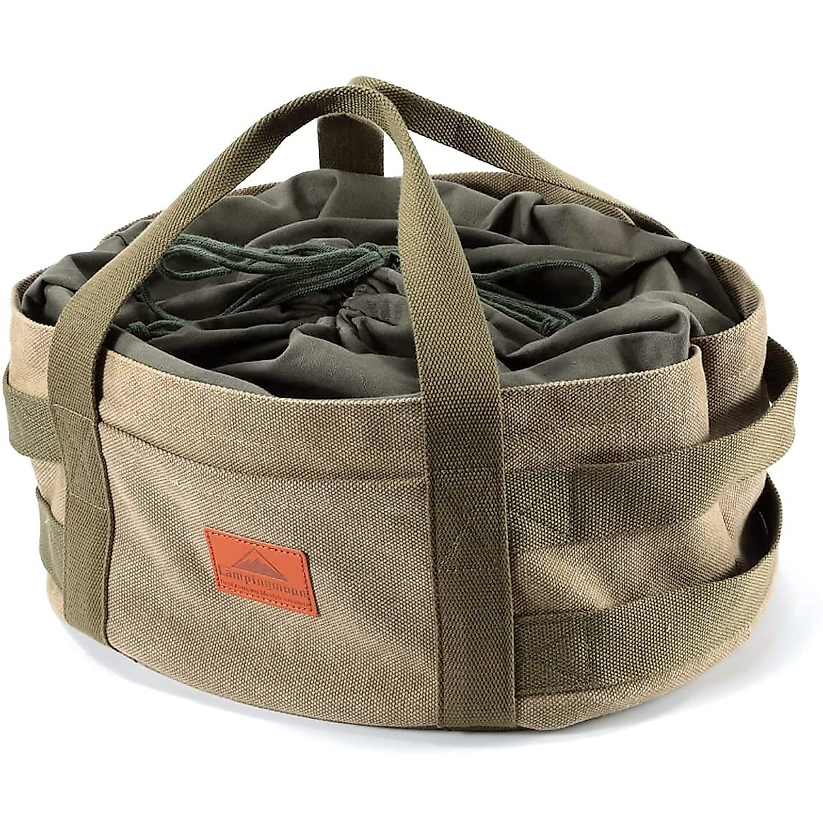 CAMPINGMOON Canvas Carry Bag for 12-inch Dutch Oven DO-32BK