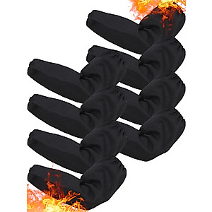 Zhanmai 4 Pairs 21 inches long Welding Sleeves, Heat and Flame Resistant Protective Cotton Canvas Sleeves, Welding Supplies Accessories Tools for Men Women, Black