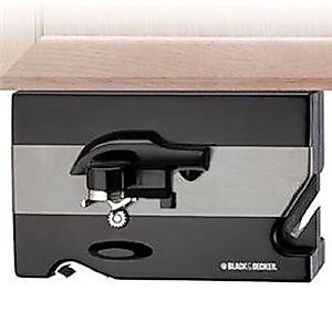 Black & Decker CO85BM Spacemaker Can Opener, Black/Brushed Metal