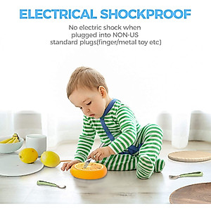 USB C Power Strip PD 20W, 1500Joules Waterproof Surge Protector with 3 Outlets and 2 USB Ports, 6 ft Extension Cord, Safe and Cute for Home Office Kitchen Outdoor Patio