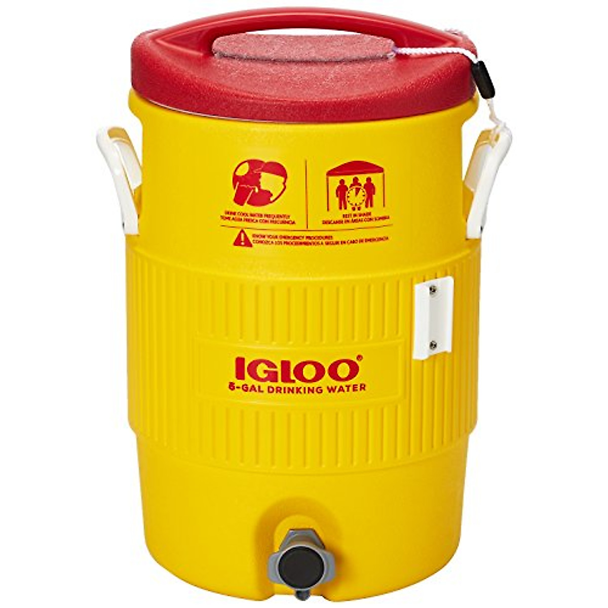 Igloo 385-48153 Heat Stress Solution Water Coolers, 5 gal, Red/Yellow