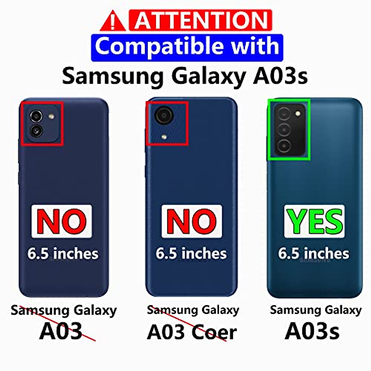 Warsia for Samsung Galaxy A03S Case, Galaxy A03S Case with Screen Protector [Military Grade Drop Tested] Heavy-Duty Tough Rugged Shockproof Protective Case for Samsung A03S, Black