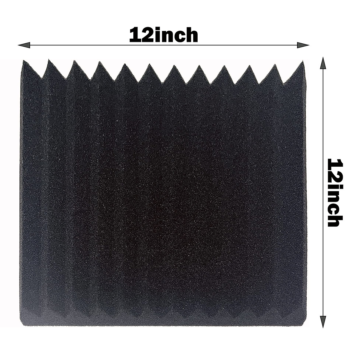 TEMGCUAM 48 Pack Acoustic Foam Panels |1 "x12 "x12" Rapid Recovery Acoustic Wall Panels |High Density Sound Reducing Panels for Home Studio |With Adhesive Stickers 240PCS (24 Black+24 Red)
