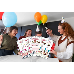 Birthday Party Invitation Cards for Kids, Party Invites, Party Celebration for Teens, Farmhouse Farm Animal Calling All Party Animals Cards, Party Supplies, Personalized 20 Cards With Envelopes-c001
