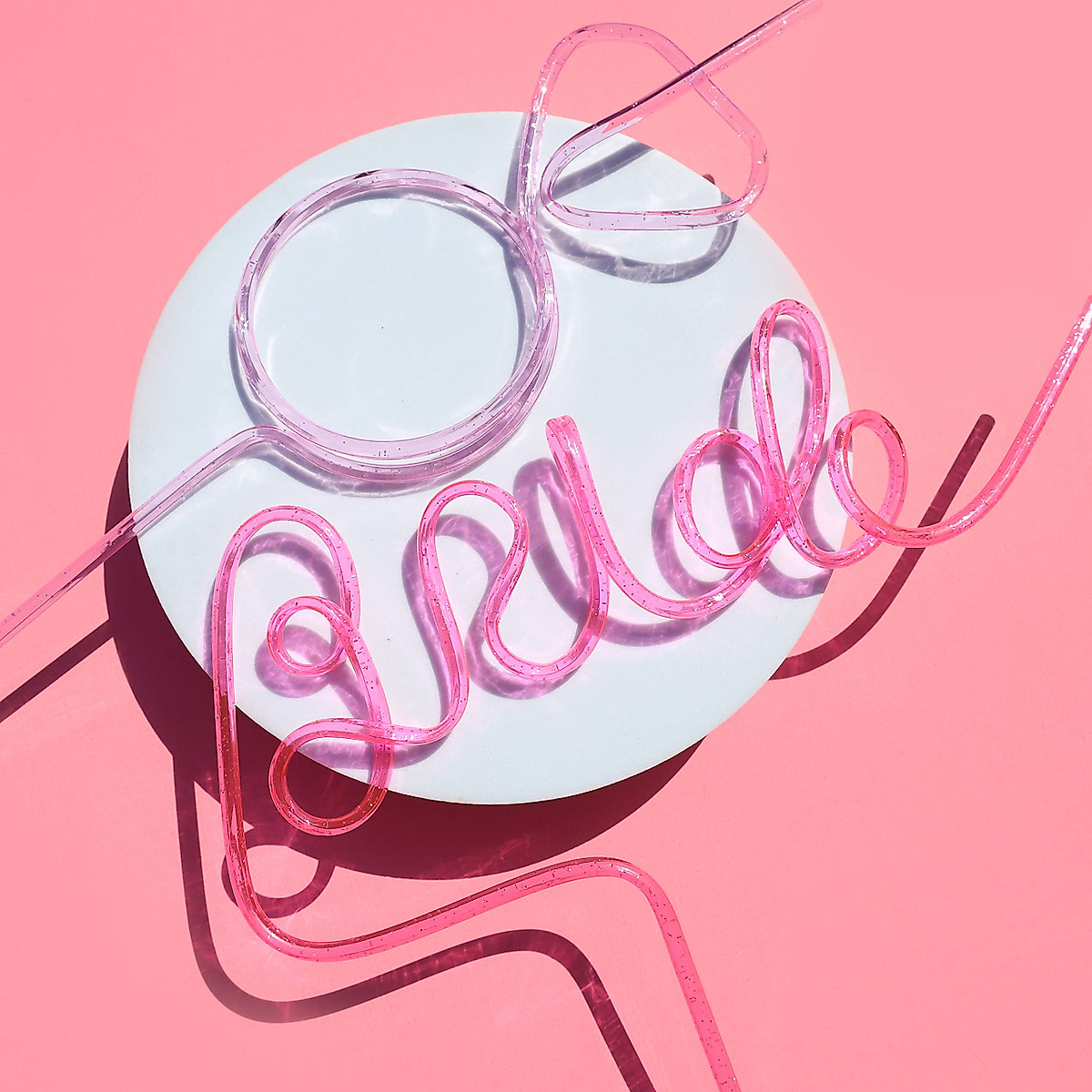 11 Pack Effortless Events Bachelorette Straws, Reusable, Glitter Bachelorette Party Straws, Bride Straws for Bachelorette Party & Diamond Ring Straw