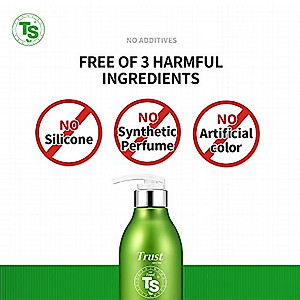 THE TRUST TS Shampoo 500ml(16.9oz), Healthy Hair and Scalp, Provides Vital Elements for Hair.