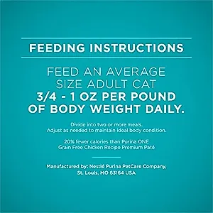 Purina ONE Natural Weight Control Wet Cat Food, Ideal Weight Tender Salmon Recipe - (24) 3 Oz. Pull-Top Cans