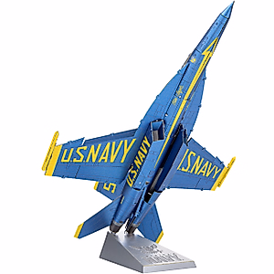 Metal Earth Premium Series Blue Angels F/A-18 Super Hornet 3D Metal Model Kit Fascinations