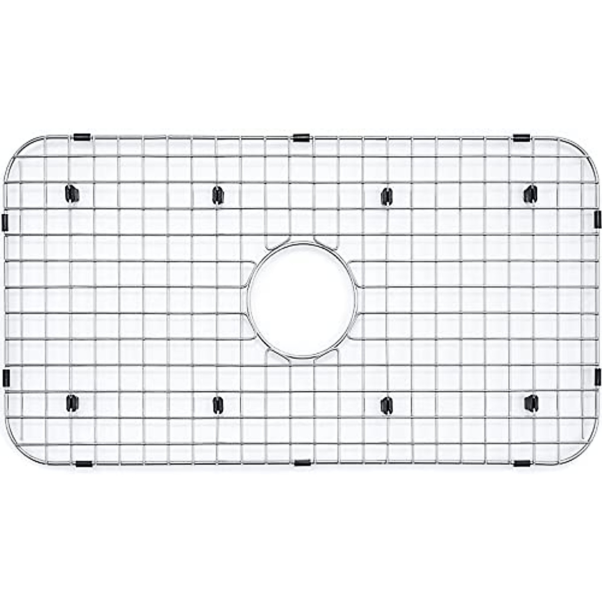Kitchen Sink Protector - 27 1/4” x 14 1/4” Sink Size - Sink Protectors for Kitchen Sink with Center Drain - Stainless Steel Sink Grid - Protect Your Sink from Scratches