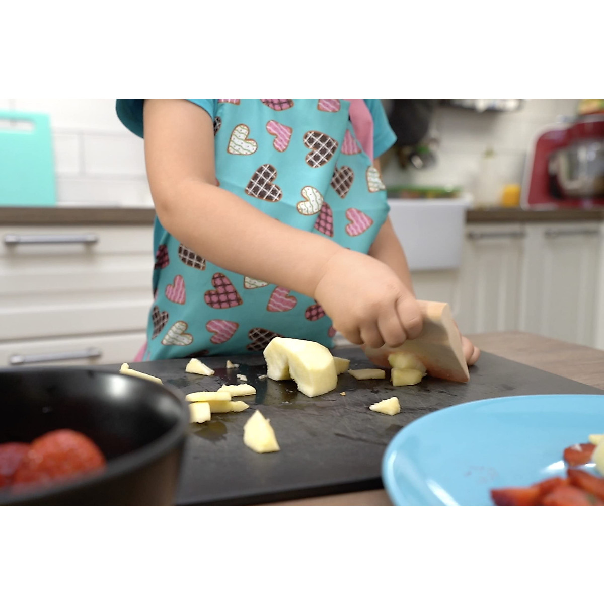 Bee9 Maple Wood Kids Knife, Kitchen Tool for Toddler and Kids Cooking. Toddler Knife/Montessori Kitchen.