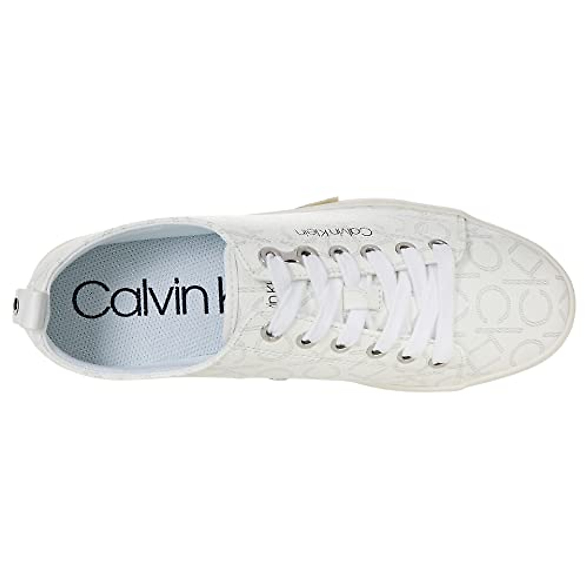Calvin Klein Womens Michaela White/White 8 M