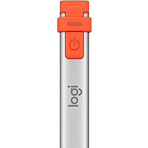 Logitech Crayon Digital Pencil for All Apple iPad Pros (2018 Or Later) - Orange (Renewed)