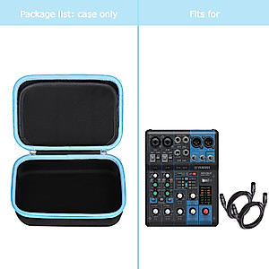 Tourmate Hard Storage Case Compatible for YAMAHA MG06X MG06 6-Input Stereo Mixer, Protective Hard Shell Carrying Bag