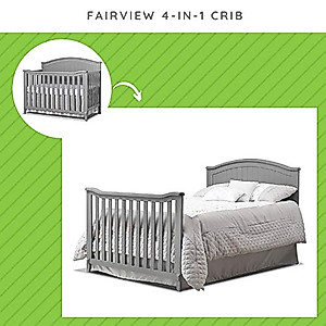 CC KITS Full-Size Conversion Kit Bed Rails for Sorelle Annie Elite, Berkley Classic, Bridgeport, Fairview, Glendale, Kathryn, Lynn, Madrid, Palisades, Petite, Urban and Yorkshire Cribs (Grey)