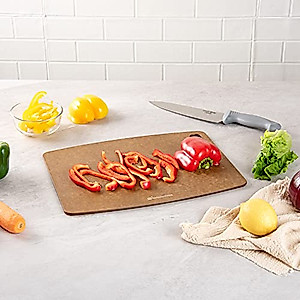 Nature Tek Brown Wood Fiber Cutting Board - 14 1/2" x 10 3/4" - 1 count box