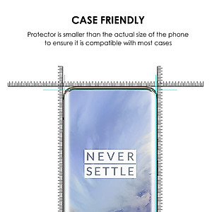 Akcoo [3 Pack OnePlus 7 / 7T Screen Protector, Tempered Glass UV Set, Full Transparency, Scratch Repair, Sensitive Touch,Fingerprint-ID Compatible