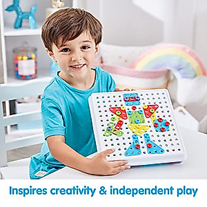 Kidoozie Create & Construct Building Kit, S.T.E.A.M Mosaic Art Activity for Children Ages 3+