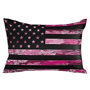 Meet 1998 Throw Pillow Covers 20x12 - Set of 2 Waterproof Pillow Cushion Cases,Camo Independence Day American Flag Patriotic Pillowcases Decorative Outdoor Pillow Cover for Sofa Couch Bedroom