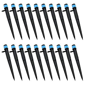 E-outstanding 20-Pack Irrigation Drippers 360 Degrees Adjustable Full Circle Type Micro Spray Drip Emitters Watering Sprinklers Garden Water Irrigation System Sprayers