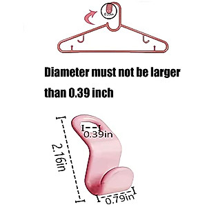 Clothes Hanger Connector Hooks 60 Pcs Hangers Space Saving Closet Hanger Plastic Hooks for Family or Clothing Shop Organizer Hangers Accessory