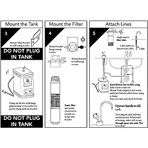 Westbrass D272HFP-62 Develosah 2-Handle Hot and Cold Water Dispenser with Instant Heating Tank, Matte Black