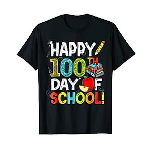 100th Day Of School Long Sleeve Happy 100 Days Teacher T-Shirt