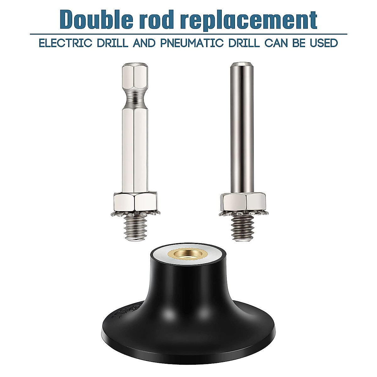 Hotop 48 PCS 2 Inch Flap Disc Angle Grinder Sanding Disc and Disc Pad Holder 40 60 80 120 Grit, Sander Disc Holder with 1/4 Inch Shank Abrasive Grinding Wheel Flat Rollock Disc Accessories