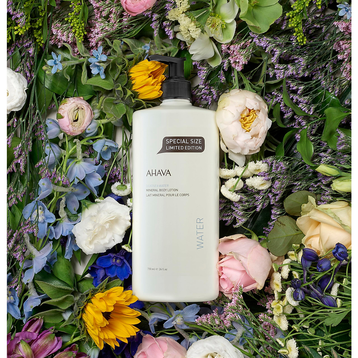 AHAVA Dead Sea Water Mineral Body Lotion - Daily Moisturizing & Hydrating Body Lotion with Osmoter, Exclusive blend of Dead Sea Minerals & Botanical Extracts, Original, 24 Fl.Oz (Packaging May Vary)